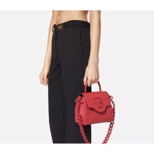 Versace | Bags | Versace La Medusa Top Handle Bag Leather Small Red ...